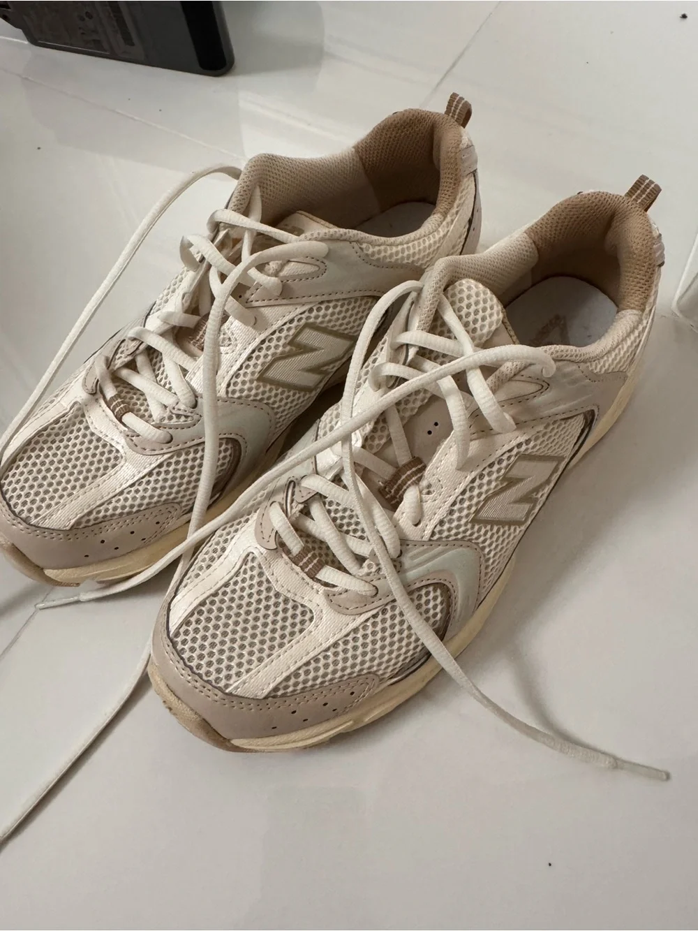 New Balance | Shoes | New Balance 53 Beige Angora Womens Cream And ...